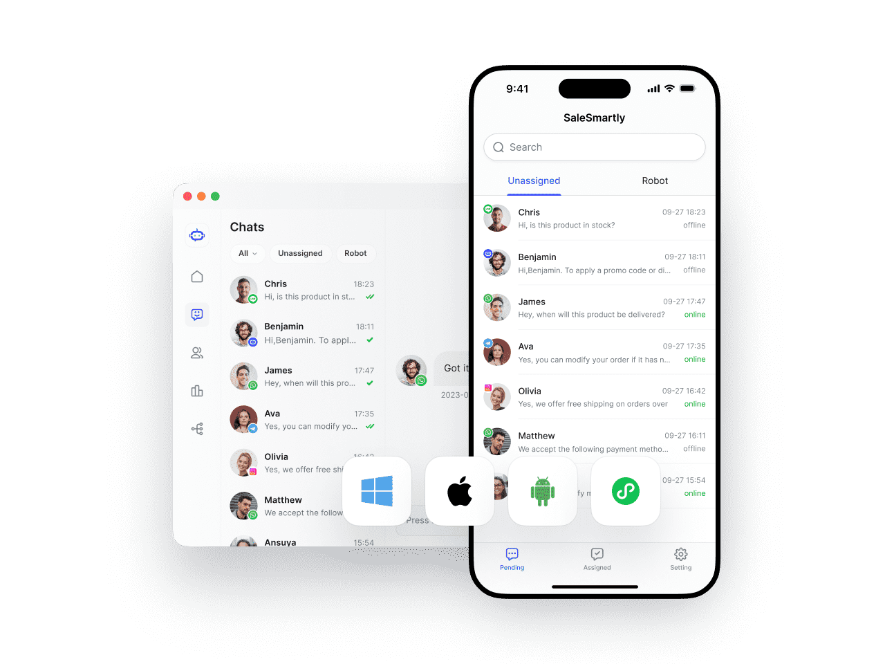 Using SaleSmartly Multi-Terminal Devices